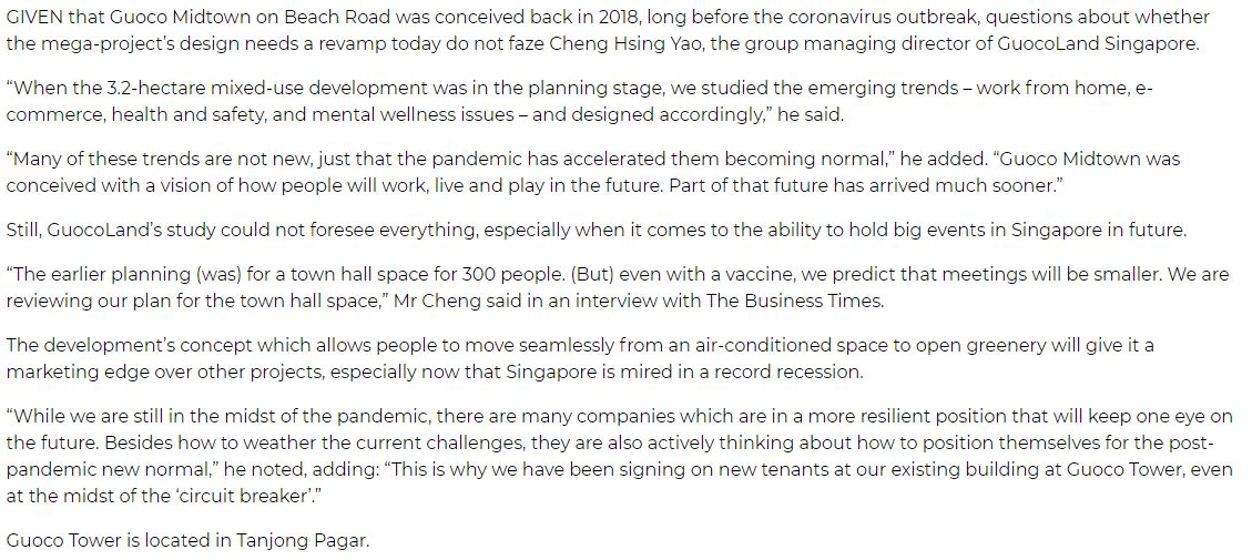 The Continuum - Original ideas for Guoco Midtown still relevant even in ...